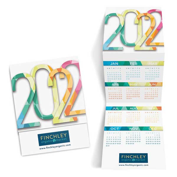 Color Blocks Trifold Calendar - IslaPRomo.com