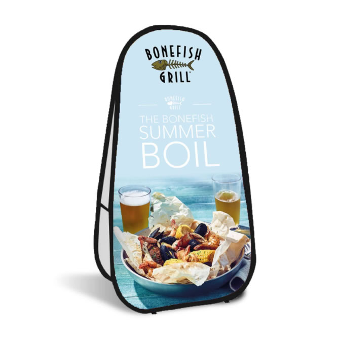 4ft x 7ft Pop Out Vertical Floor Banner - IslaPRomo.com