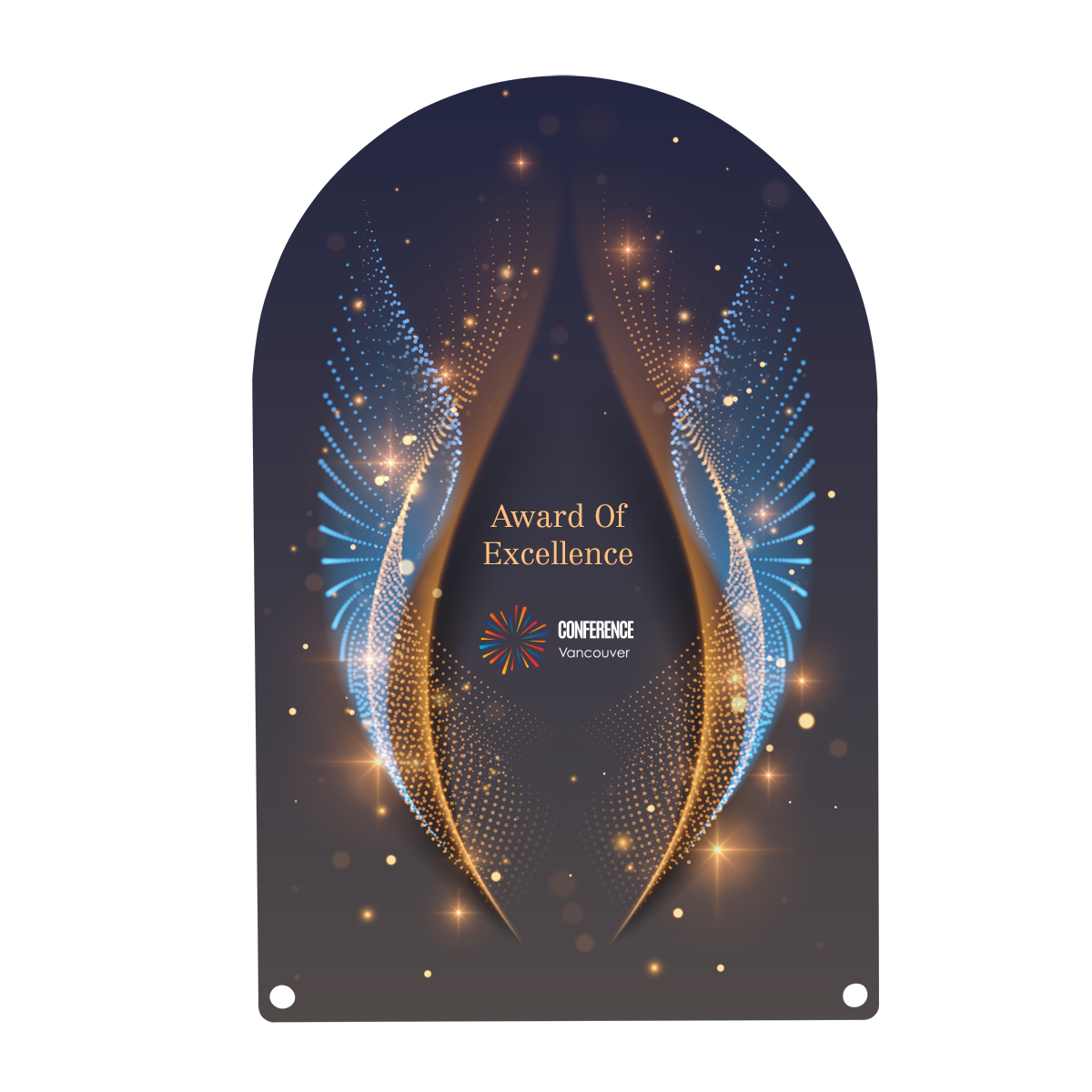 Acrylic Award - Arch Rectangle 10in - IslaPRomo.com